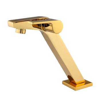 Torneira 61017 Luxo Requinte para Bancada de Lavatório Gold Dourada 1/4 ...