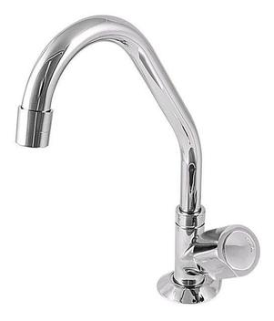 Torneira Pia Bica Móvel Mesa Esteves 1167 C40 Acabamento Cromado Cor ...