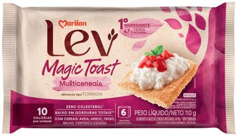 Torrada Lev Magic Toast Multicereais Integral Marilan 110g - Torrada ...