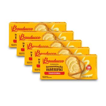 Torrada Tradicional Bauducco Kit 5 Pacotes de 142g - Torrada - Magazine ...