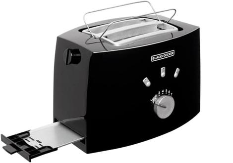 Torradeira Elétrica 800W TO810BR Preta BLACK+DECKER 110V - Torradeira ...