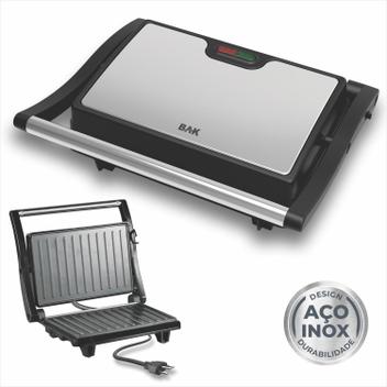 Torradeira Sanduicheira Elétrica 2 em 1 MINIGRILL 220V 750W - BAK ...