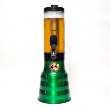 Torre Chopp Chopeira Cervejeira Giratória 2 L Verde Duff - Beer Chopp ...