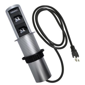 Torre de Tomada Embutir Automática com 2 Tomadas aceita pinos 10ae 20a ...