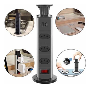 Torre Tomada de Embutir Com 3 Tomadas 2 Usb Bancada Linha Premium - EDF ...