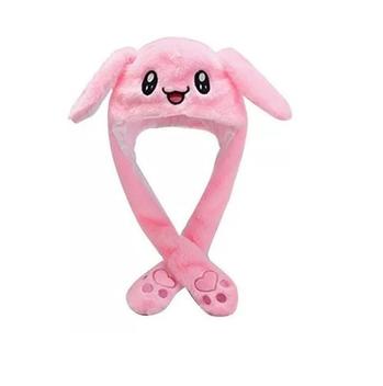 Touca Coelho Blogueira Kawai Insta Mexe Orelhas Felpudo - Furry - Touca ...