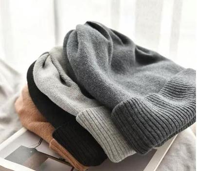 Touca De Frio Lisa Preta Gorro Confeccionada em Lã Inverno Unisex ...