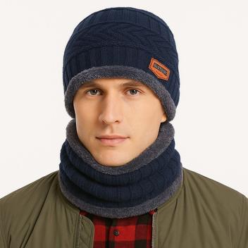 Touca de Inverno com Protetor de Pescoço Frio - GOD TALENT - Touca e ...