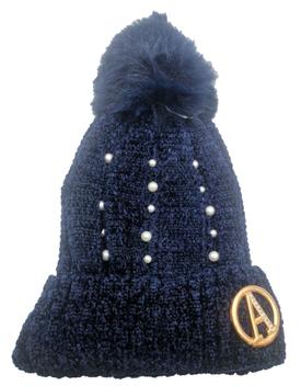 Touca Inverno Feminina Pérola Forrada Grosso Pompom de Frio - Genérica ...