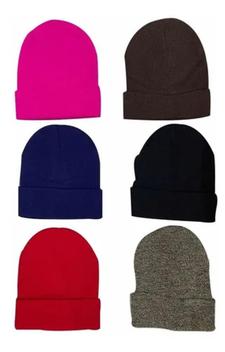 Touca Lã Adulta Inverno Lisa 4 Fios Atacado Moda Preta - Touca e Gorro ...