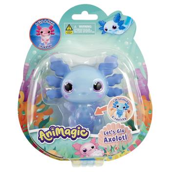 Toy Goliath Animagic Let's Glo Axolotl Blue para crianças a partir de 4 ...