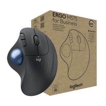 Trackball sem fio Logitech Ergo M575 para Business Graphite - Mouse - Magazine Luiza