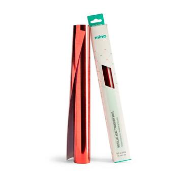 Transfer Metálico - Vermelho Puro - Mimo - 25 x 61 cm- 1 Unid - Papel ...