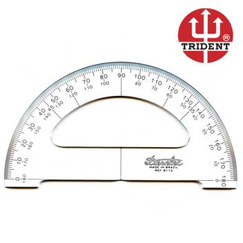 Transferidor Acrilico Trident 8115 180 - 15cm - Transferidor Escolar ...