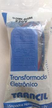 Transformador eletronico para lampadas halogenas 12v trancil (50w-dim ...