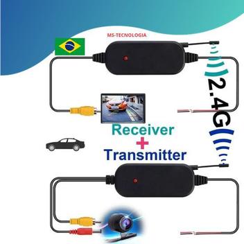 Transmissor e Receptor 2,4 GHz para Câmera de Ré Sem Fio - smart ...