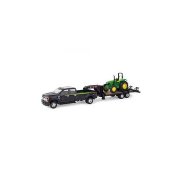 Trator John Deere Miniatura com Pickup e Reboque - Fazendinha 1:32 ...