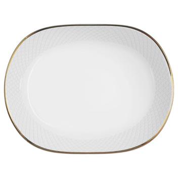 Travessa Relevo Ouro 34cm em Cerâmica Alleanza - Alleanza Cerâmica ...