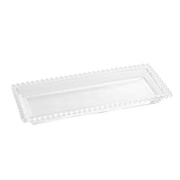 Travessa Wolff Pearl De Cristal Incolor Cor Transparente - Travessa ...