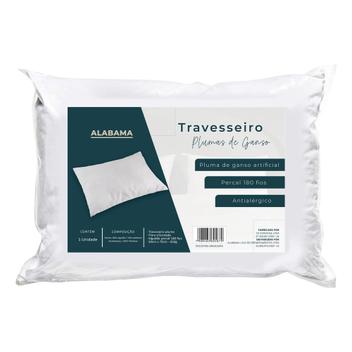 Travesseiro de Hotel Percal 180 Fios 50x70cm Alabama Branco ...