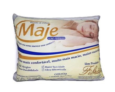 Travesseiro - Maje - Sono Perfeito - 50cm x 70cm - Fibrás - Fibrás ...