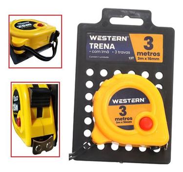 Trena Com 3 Trava E Imã Duplo 3mts X 16mm Em Aço Carbono Pro - Western ...