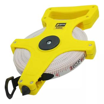 Trena De 50 Metros Fita Fibra De Vidro Aberta 50m X 12,5mm - Fertak ...
