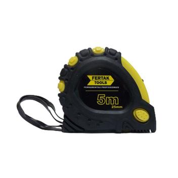 Trena de Aço Emborrachada com Trava 5m x 25mm Fertak - Trena - Magazine ...