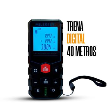 Trena Laser Digital Profissional Mileseey 40 Metros - Trena - Magazine ...