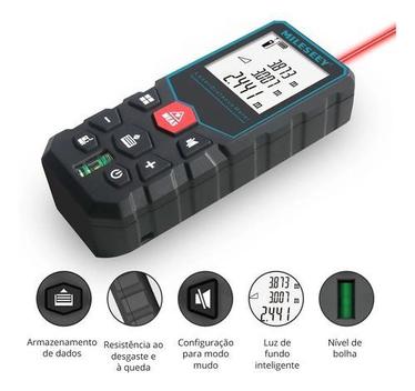 Trena laser Profissional Construção Civil Alta Precisa 60m - Mileseey ...