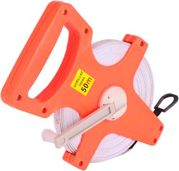 Trena Longa Fita Métrica 50 Metros C/ Manivela Gorillaz - Trena ...