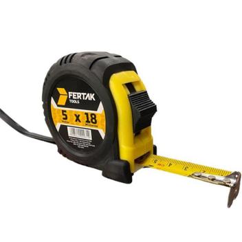 Trena Métrica 5 Metros Profissional Manual Emborrachada Com Trava Fita ...