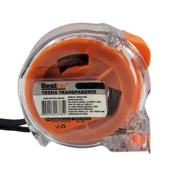 Trena Transparente 3mx16mm Alta Resistencia - Bestfer - Trena ...