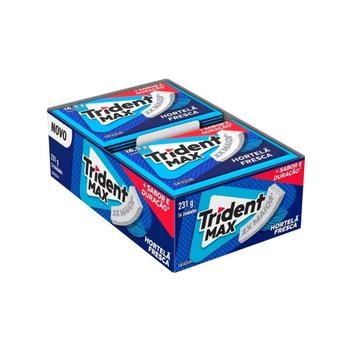 Trident Maxx Hortelã Fresca Caixa 14 Unidades 231g - Chicletes e Gomas ...