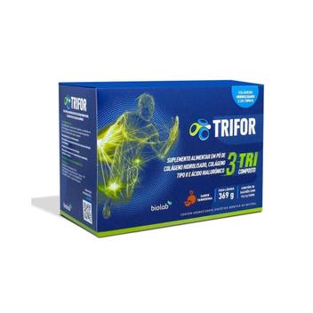 Trifor Colágeno Hidrolisado + Ácido Hialurônico C/30 Sachês - Biolab ...