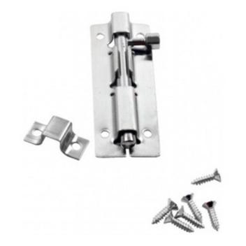 Trinco de porta ferrolho inox 3" padrão todas as portas - Monaliza ...