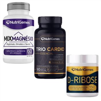Trio Cardio + D Ribose + Mix Magnésio - Nutrigenes - Ribose - Magazine ...