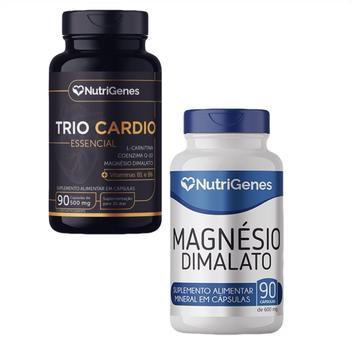 Trio Cardio + Magnésio Dimalato - Nutrigenes - Cloreto de Magnésio ...