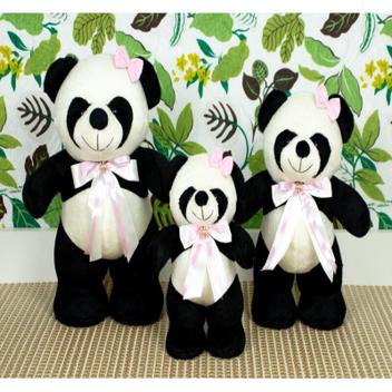 Trio de ursos panda pelucia em pé para nichos - CKD CONFECÇÕES ...