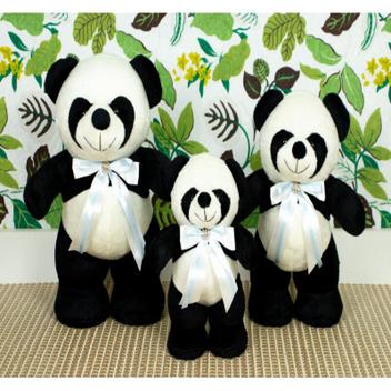 Trio de ursos panda pelucia em pé para nichos - CKD CONFECÇÕES ...