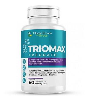 Triomax 60 Caps Magnésio Treonato Dimalato Quelato Cloreto - Floral ...