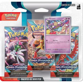 Triple Pack Pokémon - Sinistea - Fenda Paradoxal - Pokémon TCG - Copag ...