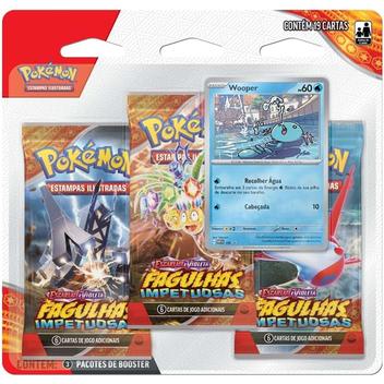 Triple pack pokémon wooper ev8 fagulhas impetuosas copag 19 cartas ...
