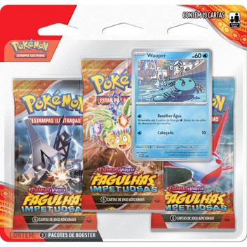 Triple Pack Pokémon - Wooper - Fagulhas Impetuosas - Pokémon TCG ...