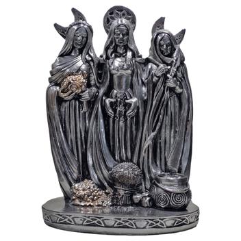 Tríplice Deusa Wicca Hécate Poder Proteção Prata Metalizada - M3 ...