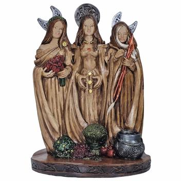 Tríplice Deusa Wicca Lua Hécate Pureza Poder Proteção 28cm - M3 ...