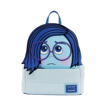 Tristeza Disney inside out PU Couro Mini-Mochila Cosplay Mochila Para ...