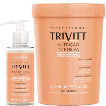 Trivitt - Kit Máscara Liquida de Nutrição 110ml com Nutrição Intensiva ...