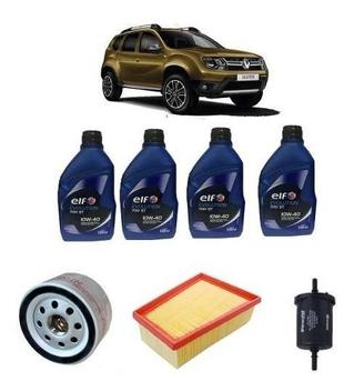 Troca De Oleo Renault Duster 1.6 Oleo Elf 10w40 1lt - - Lubrificantes ...