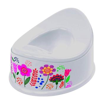 Troninho Penico Urinol Plasútil Branco Flores - Troninho e Penico ...